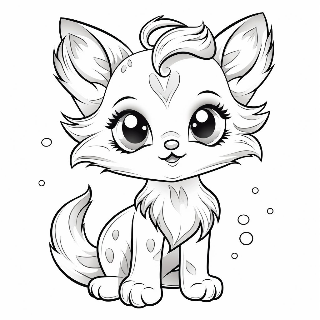 12 Cat Pages, Adults and Children Printable and Digital, Resell Rights ...