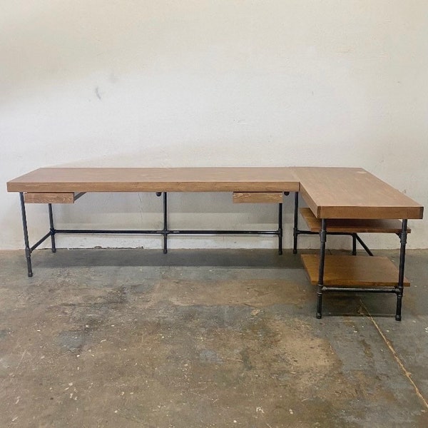 L Shaped Desk Wood - Etsy