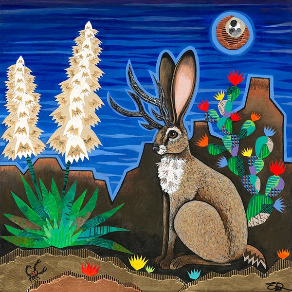 Jackalope Print - Etsy