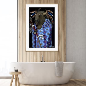 Tribal Council Member: Tatanka buffalo Giclee Art Prints - Etsy