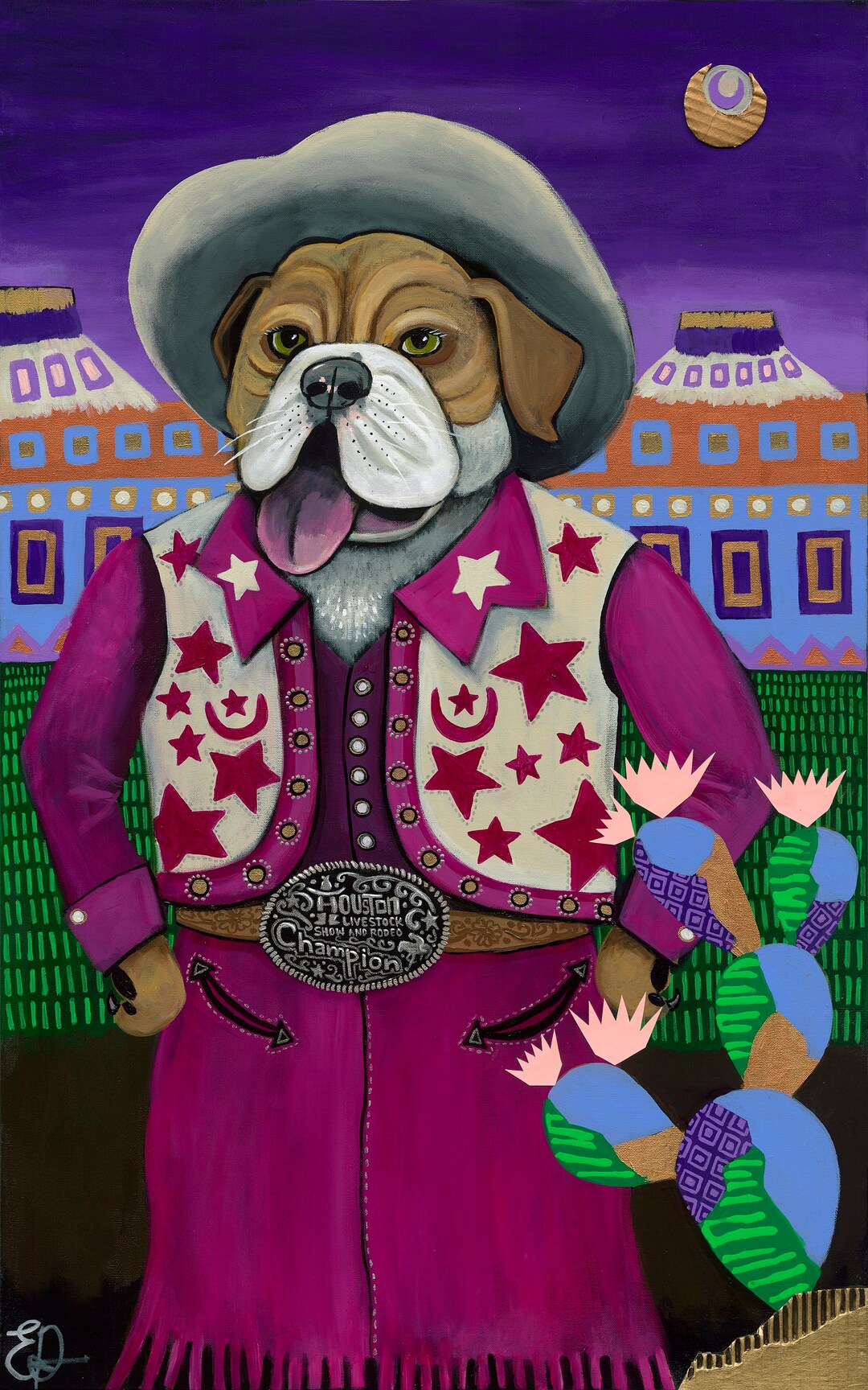 Miss Bulldogging Winnie Giclee Art Prints - Etsy
