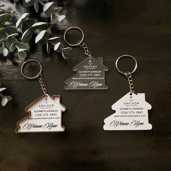 Realtor Keychain - Etsy