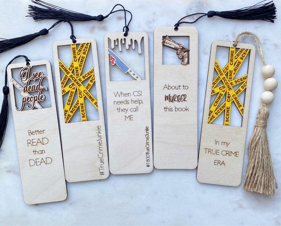 True Crime Bookmark Laser Engraved Wood CSI Junkie Gifts - Etsy