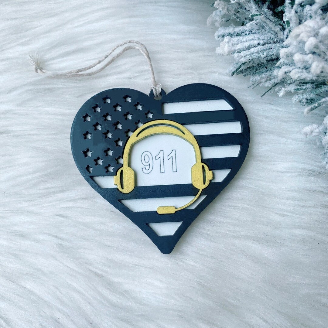 911 Operator Christmas Tree Ornament First Responder Gift - Etsy