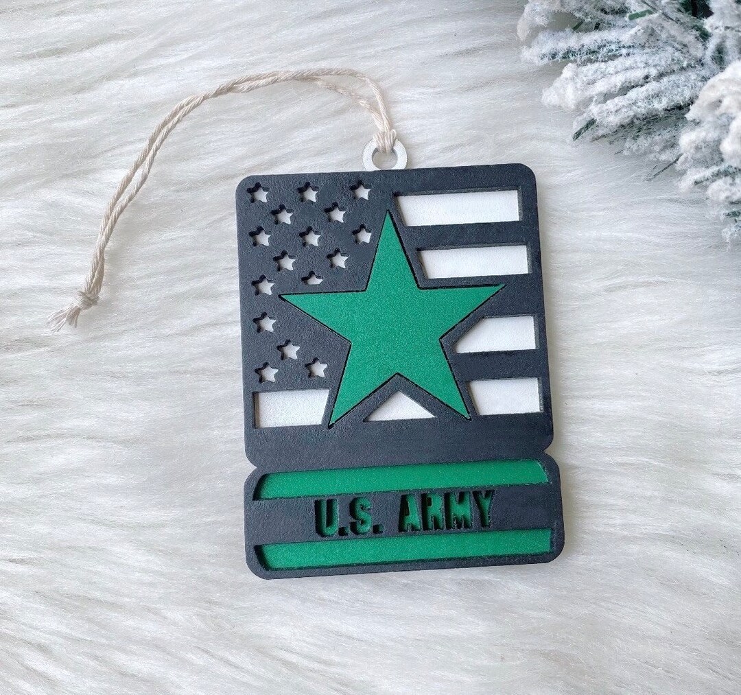 US Army Christmas Tree Ornament Soldier Military Gift - Etsy
