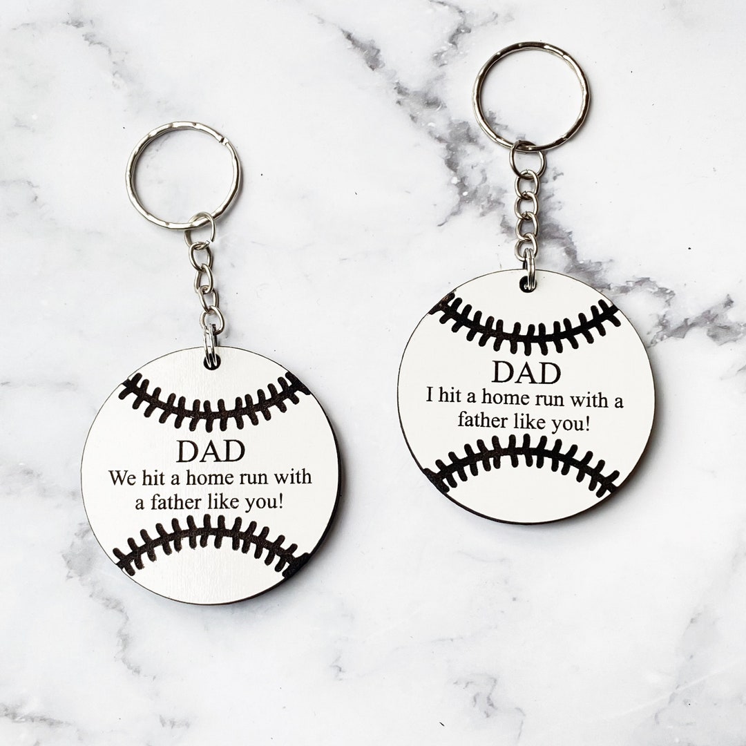 Dad Baseball Keychain Bonus Dad Fathers Day, Christmas, Birthday Gift ...