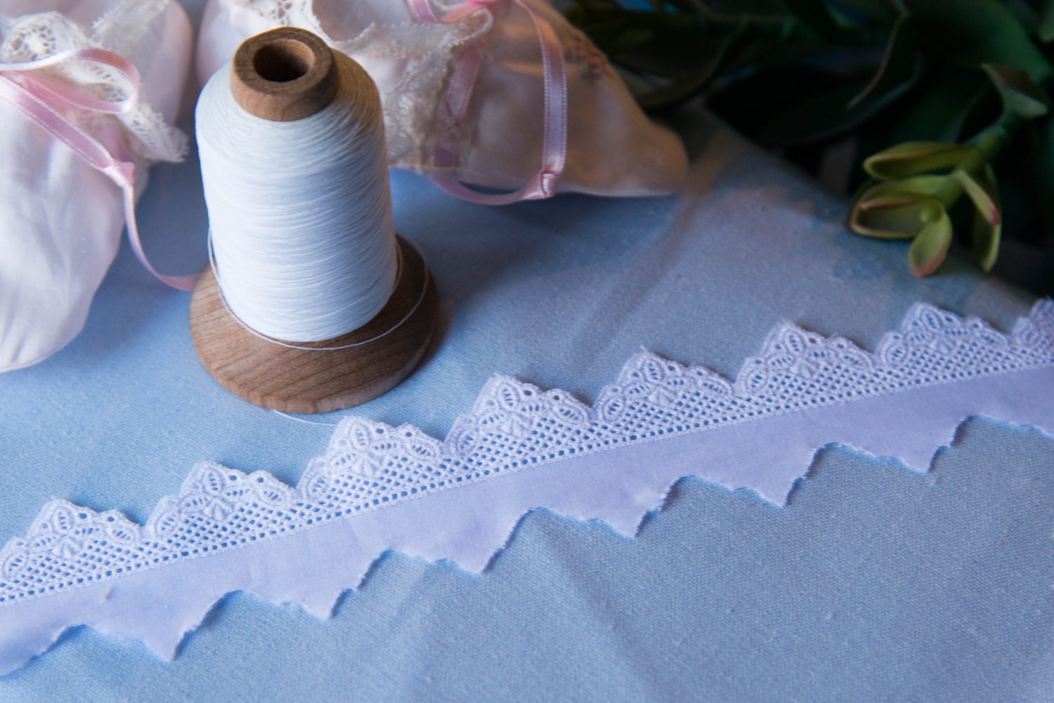 Swiss Embroidery Edging LSE58EDG248 White | Etsy