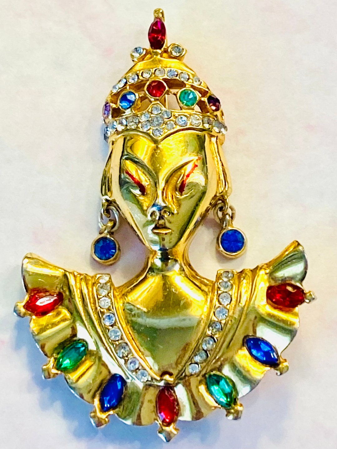 Fabulous Reinad Famous Asian Princess Brooch, Hattie Carnegie Copy ...