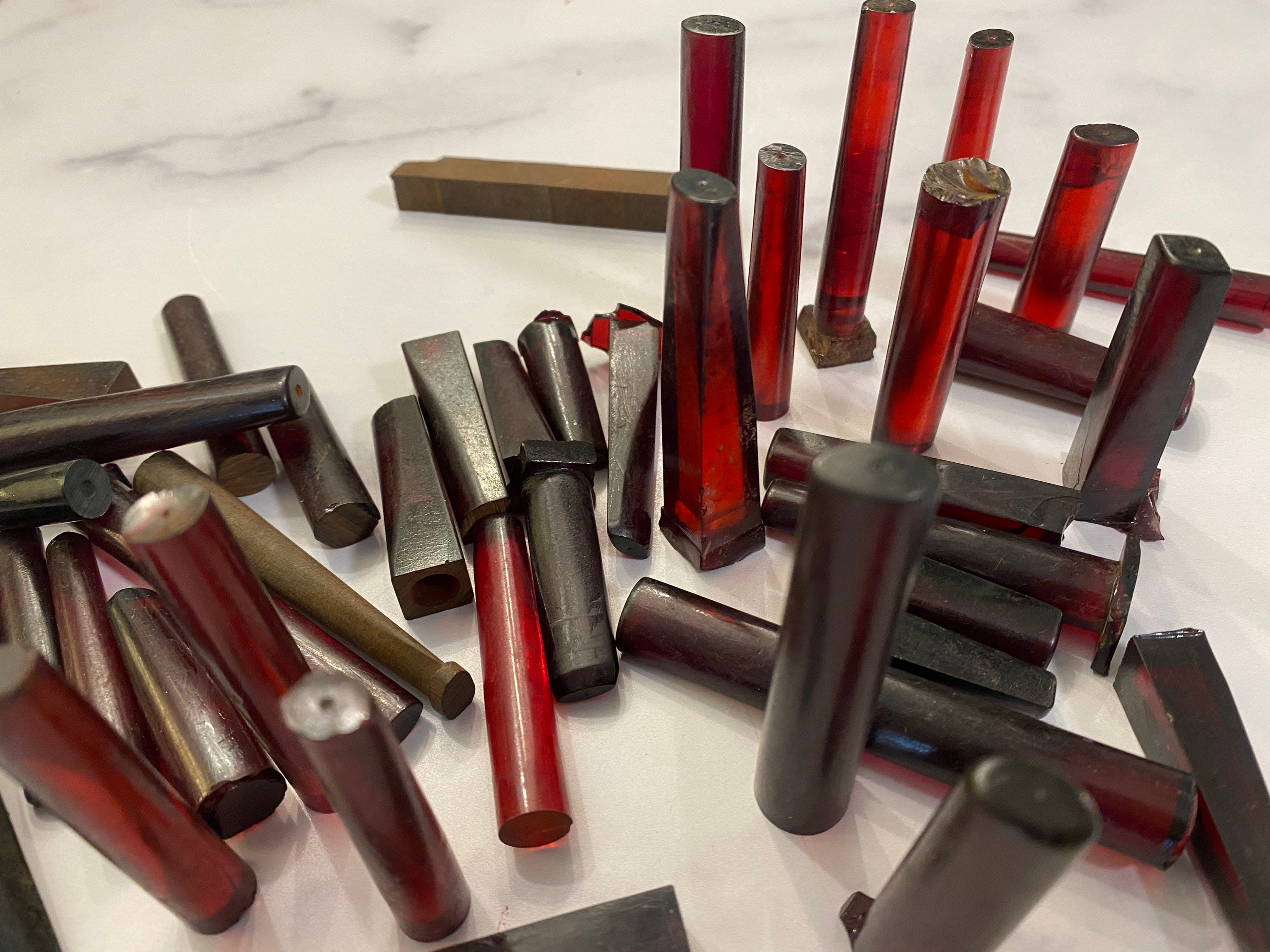 Fabulous Assortment of Vintage Bakelite new old stock Pipe stem rods ...