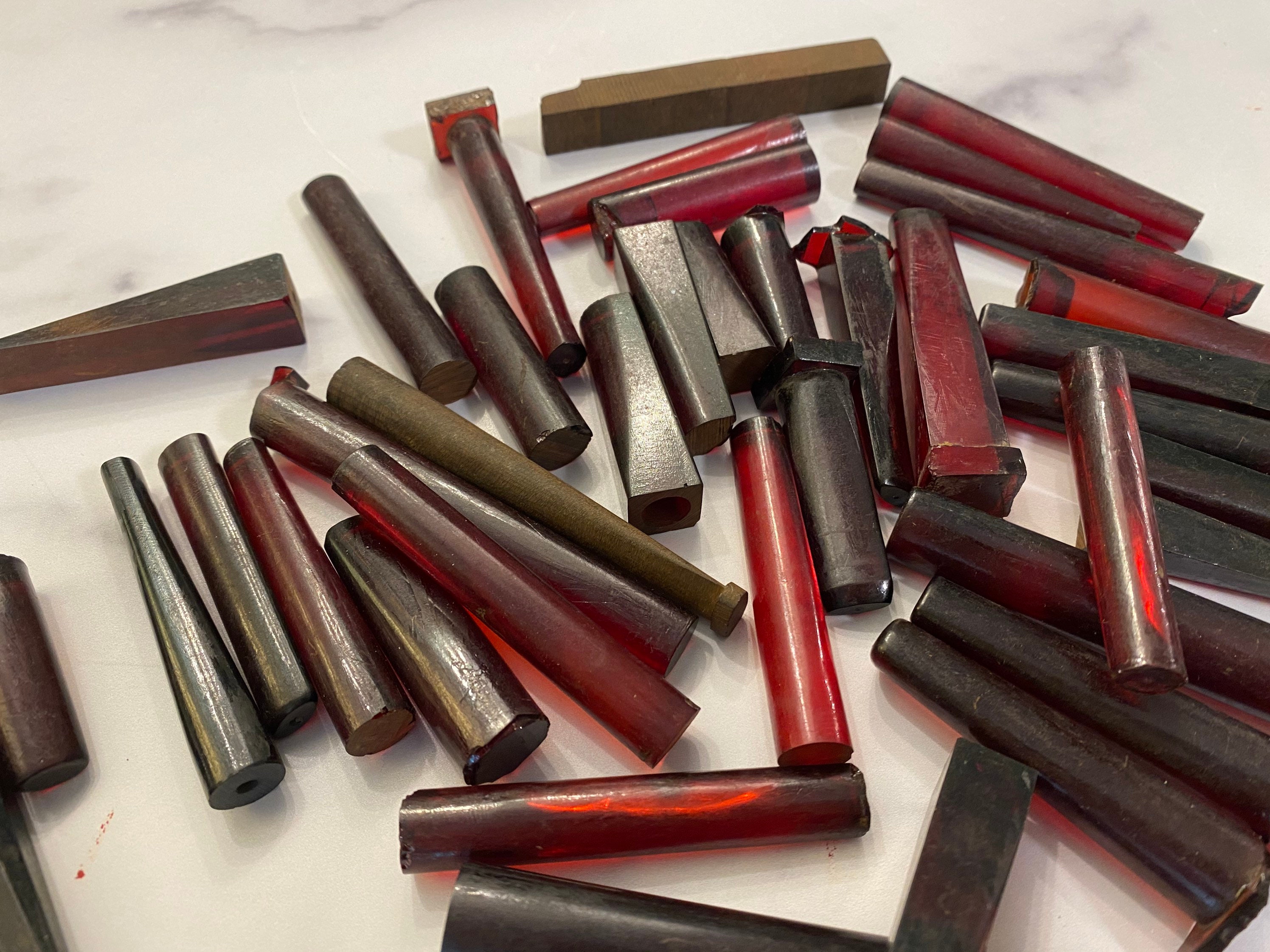 Fabulous Assortment of Vintage Bakelite new old stock Pipe stem rods ...