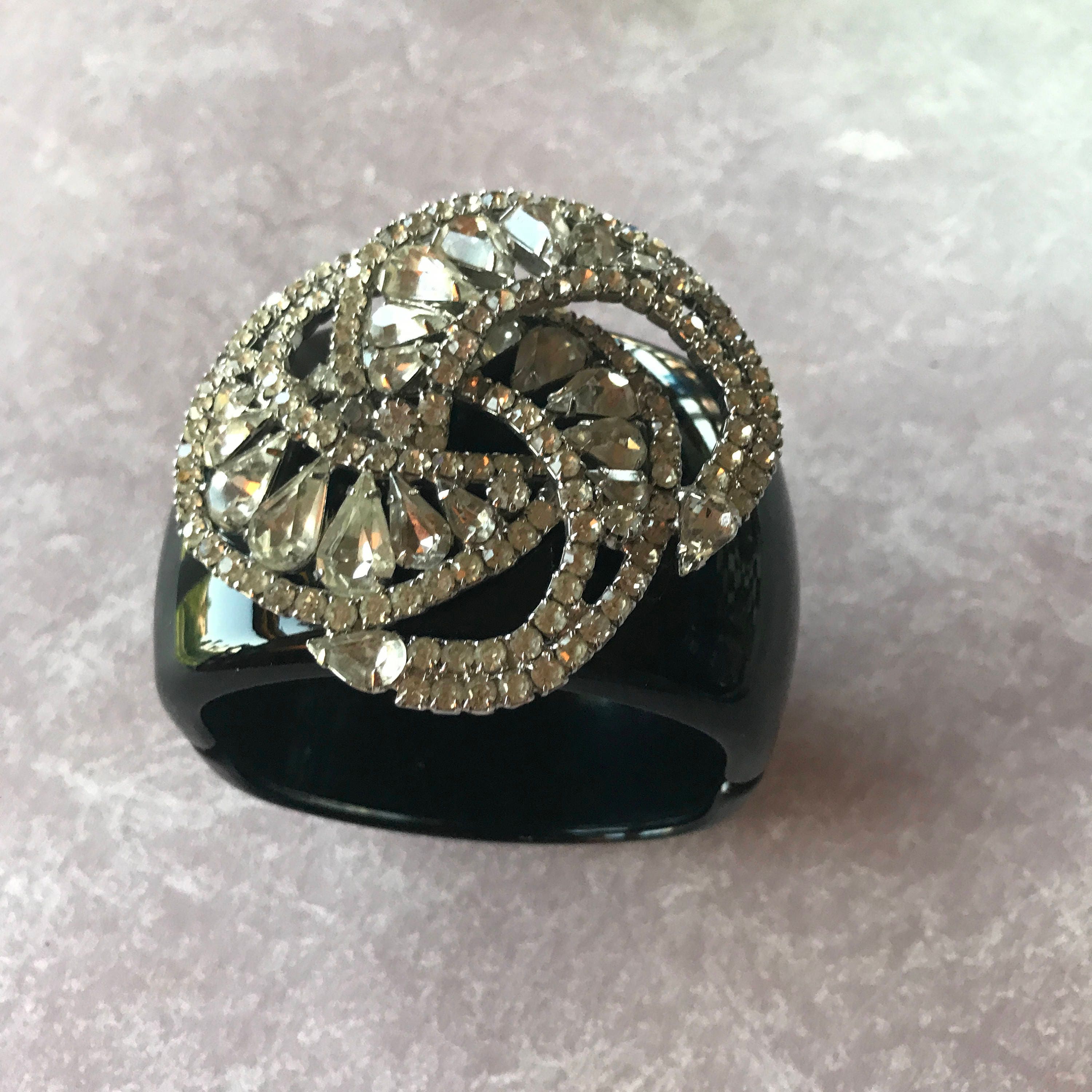 Diamonds and Rust Original Design Vintage Diamante Dimensional Design