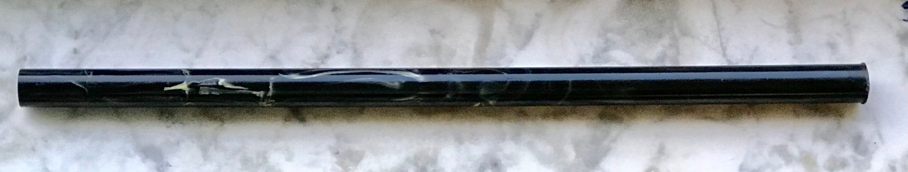 BLACK and creamy Swirl Original Vintage Bakelite 5/8 Rod 13.5 inches ...