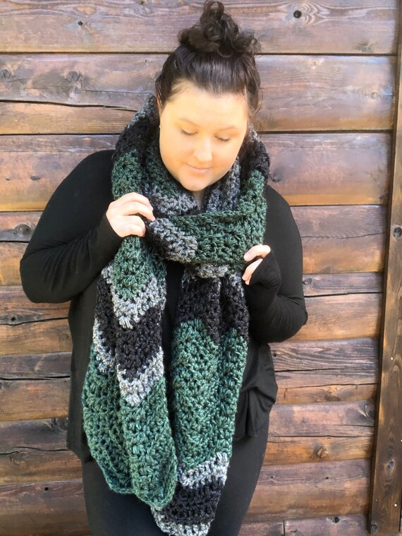 Open Knit Scarf Pattern Knitting Pattern – Chunky Mohair Scarf Color