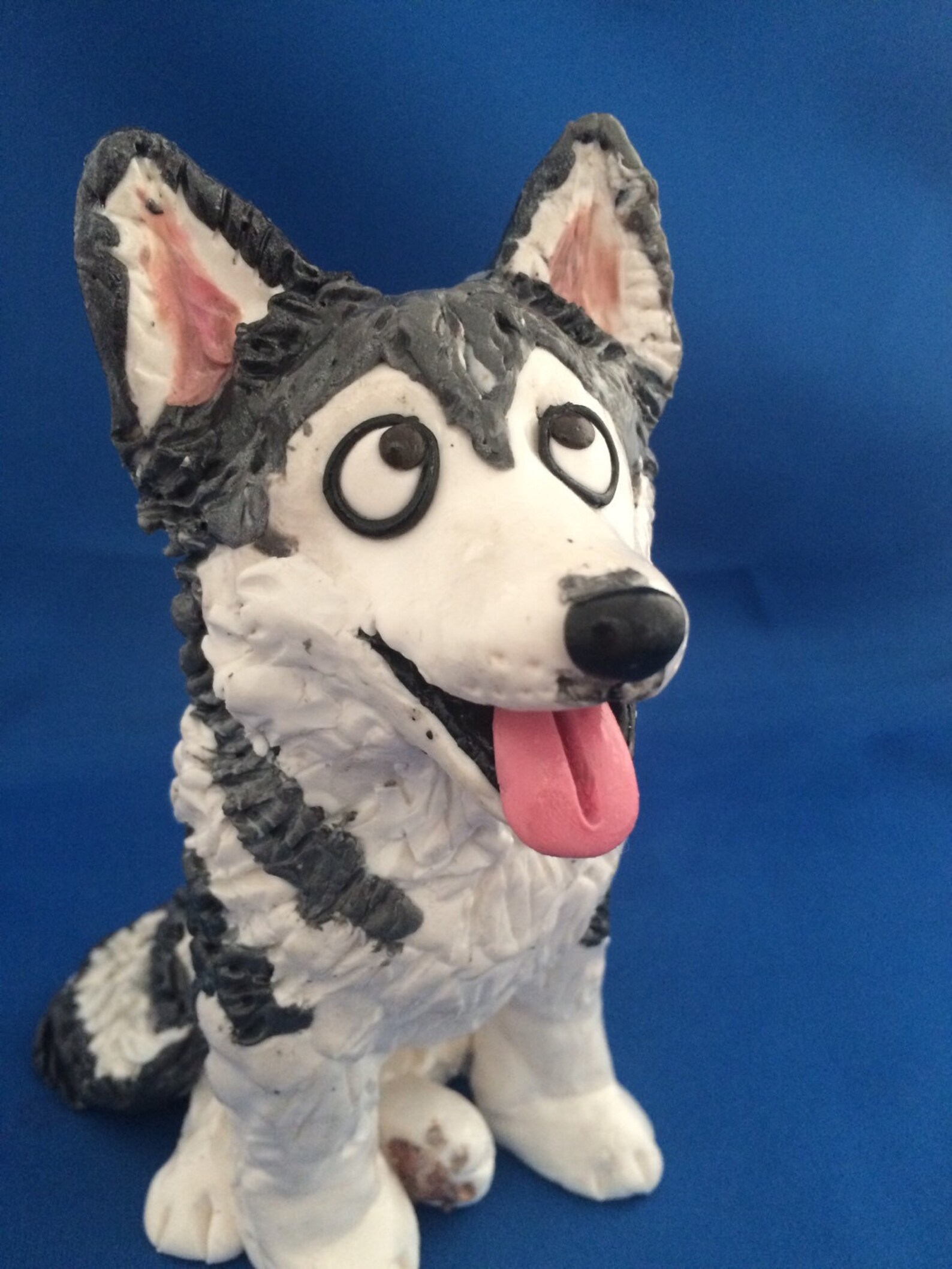 Siberian Husky Dog Figurine - Etsy