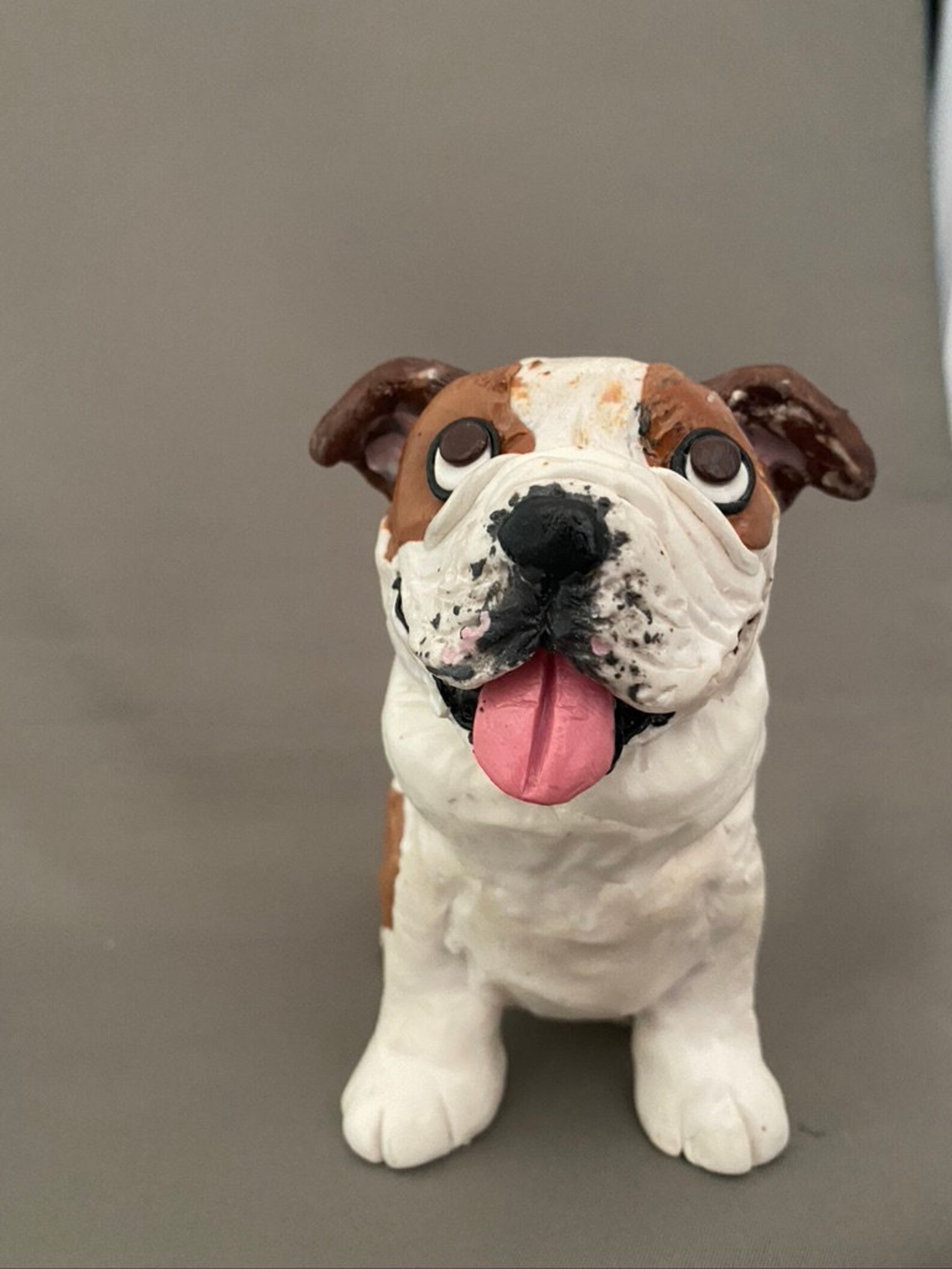 English Bulldog Dog Figurine | Etsy