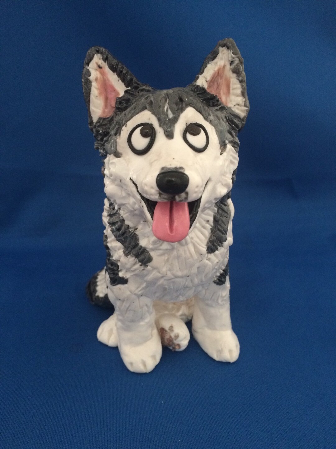 Siberian Husky Dog Figurine - Etsy