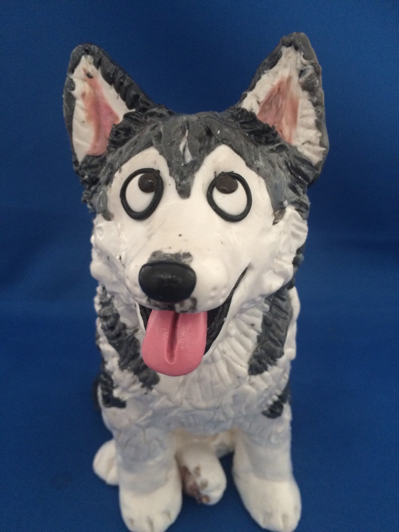 Siberian Husky Dog Figurine - Etsy