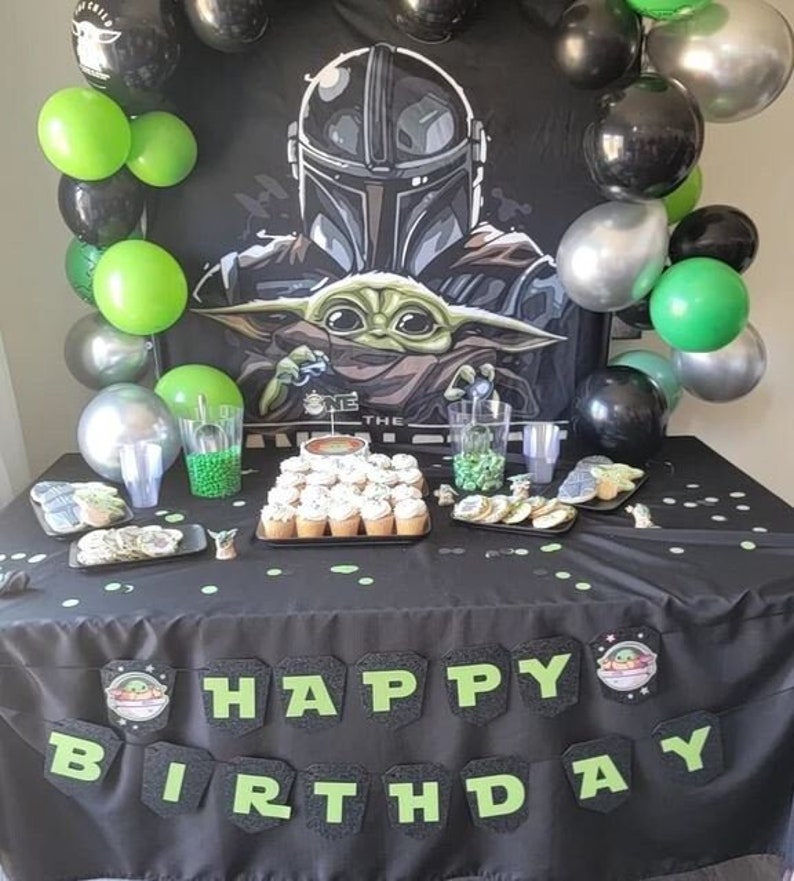Baby Yoda Birthday Banner* Baby Yoda Banner * the Child Banner ...