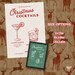Christmas Holiday Cocktail Menu Print-ready PDF for Holiday Parties ...