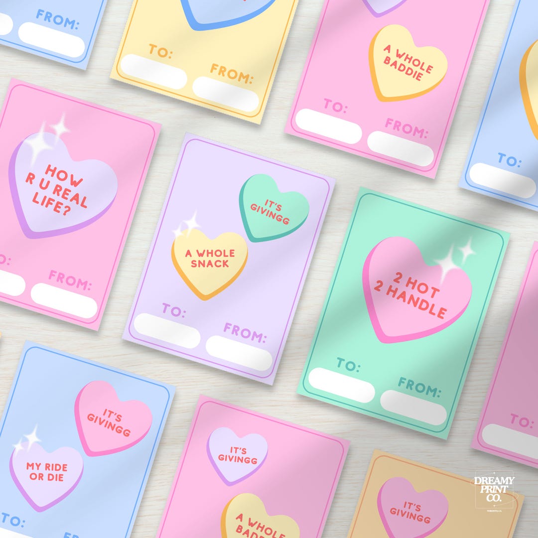 Best Friends Slang Valentines Day Cards | Bestie-tines for Teens ...