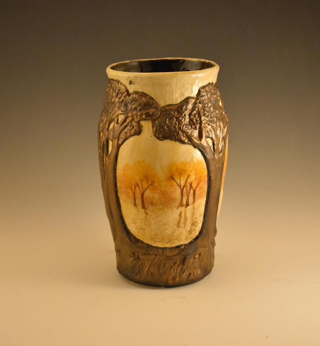 Craftsman Style Vase, Fall Sunrise, by Hog Hill Pottery, Arts and Craft ...