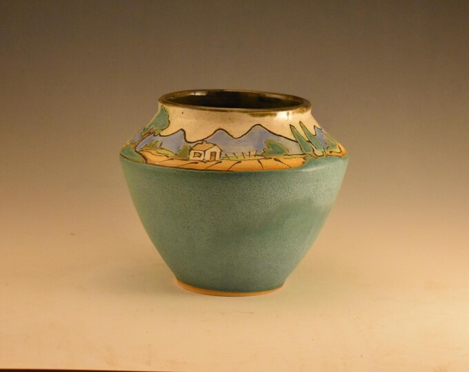 Craftsman Style Vase, Piedmont Jardiniere, by Hog Hill Pottery, Arts ...