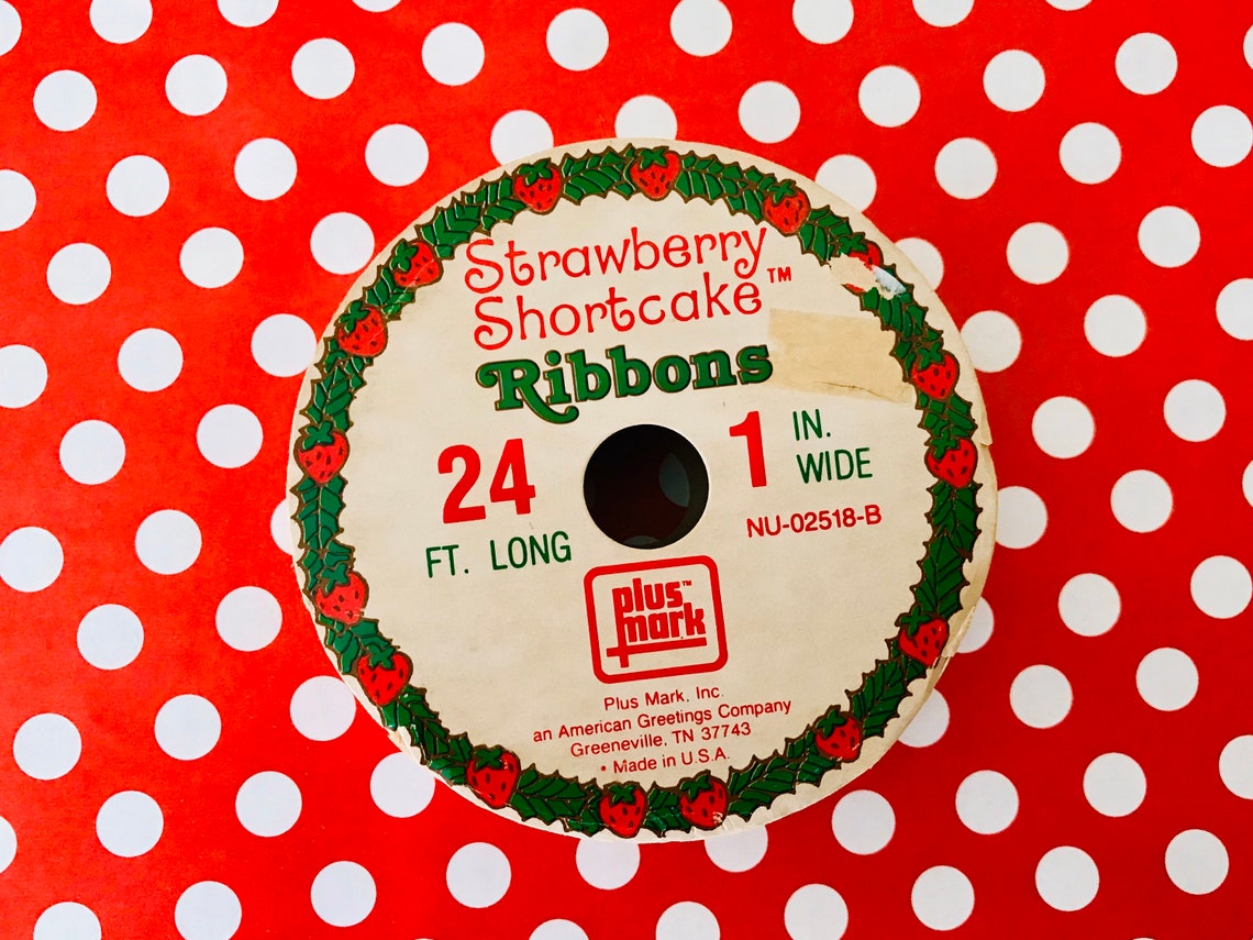 Vintage Strawberry Shortcake Ribbon Strawberry Shortcake - Etsy
