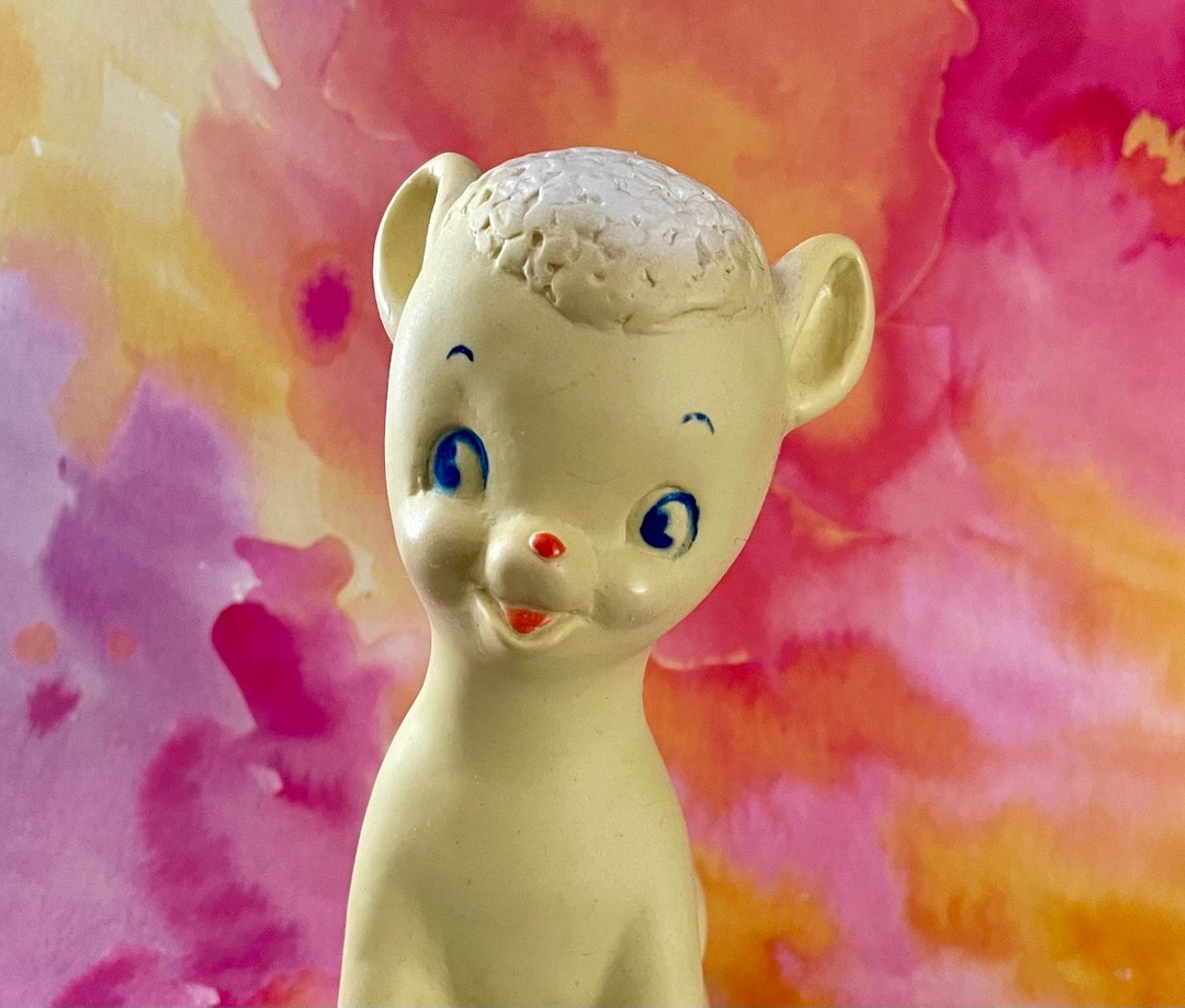 Vintage Rubber Lamb, Squeak Toy, Squeaky Lamb, Baby Lamb, Kawaii ...