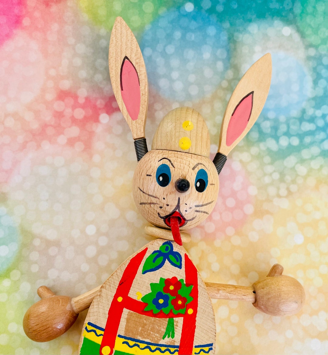 Vintage Jumping Jack, Pull String Toy, Austrian Jumping Jack, Wooden ...