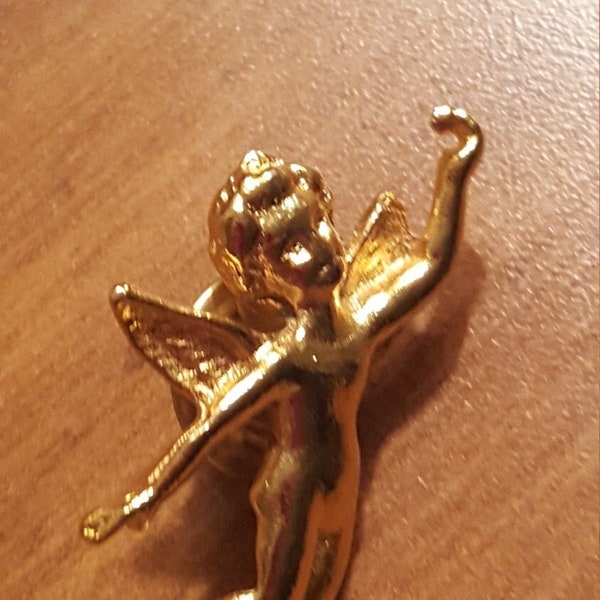 Gold Angel Pin - Etsy