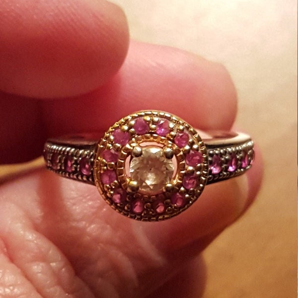 Pink Stone Ring - Etsy