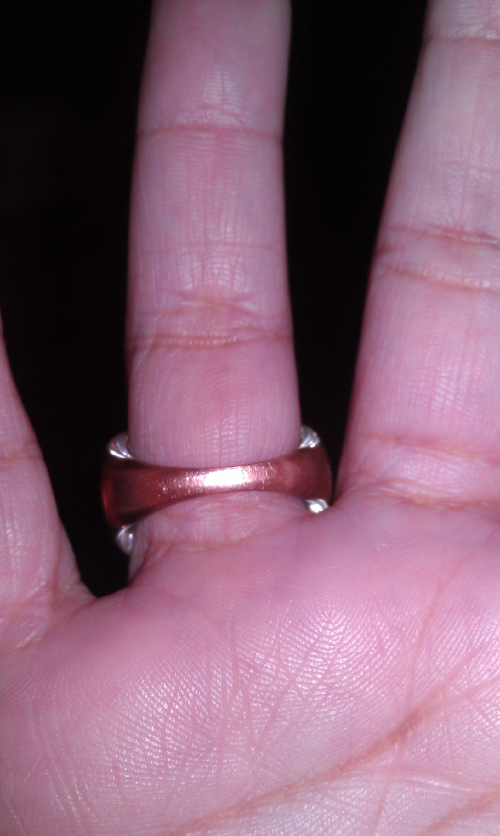 Upcycled Handpainted Modern Retro Ring Size 7 - Etsy