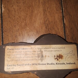 Vintage Cast by Hand at the Wild Goose Studio in Kinsale Ireland Cong ...