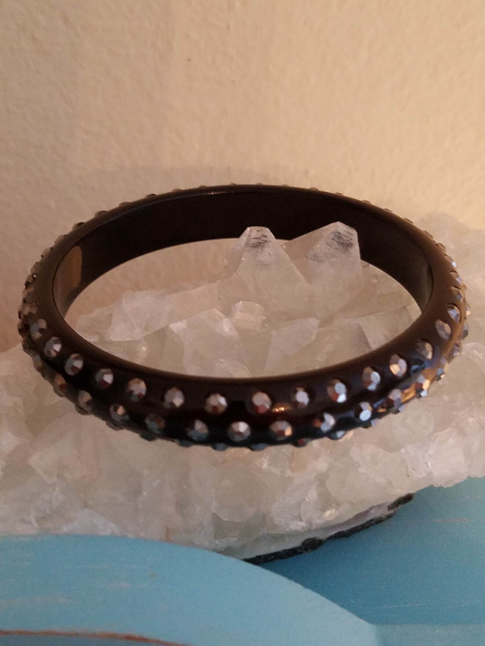 Beautiful Vintage 7 1/2 Inch Wrist Black Acrylic With Dark - Etsy