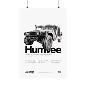 Humvee HMMWV Technical Poster - Etsy