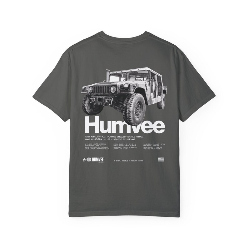 Humvee HMMWV Technical T-shirt Black, Grey, or Hemp Green - Etsy