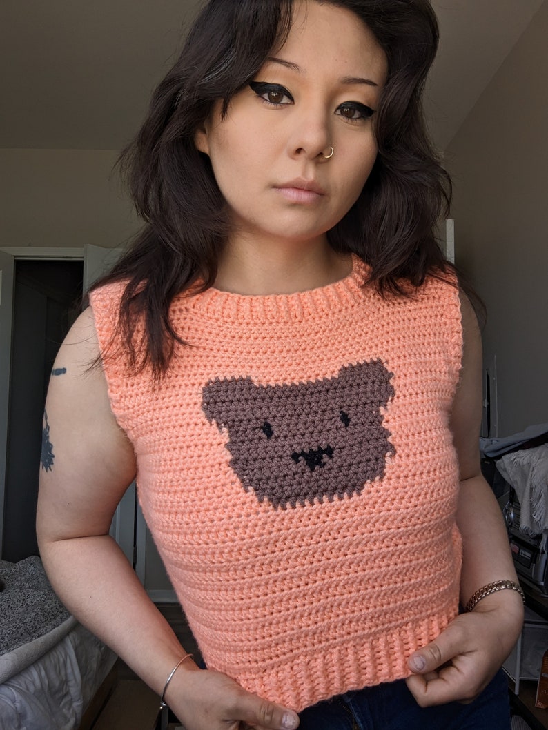 Teddy Sweater Vest Crochet Pattern - Etsy