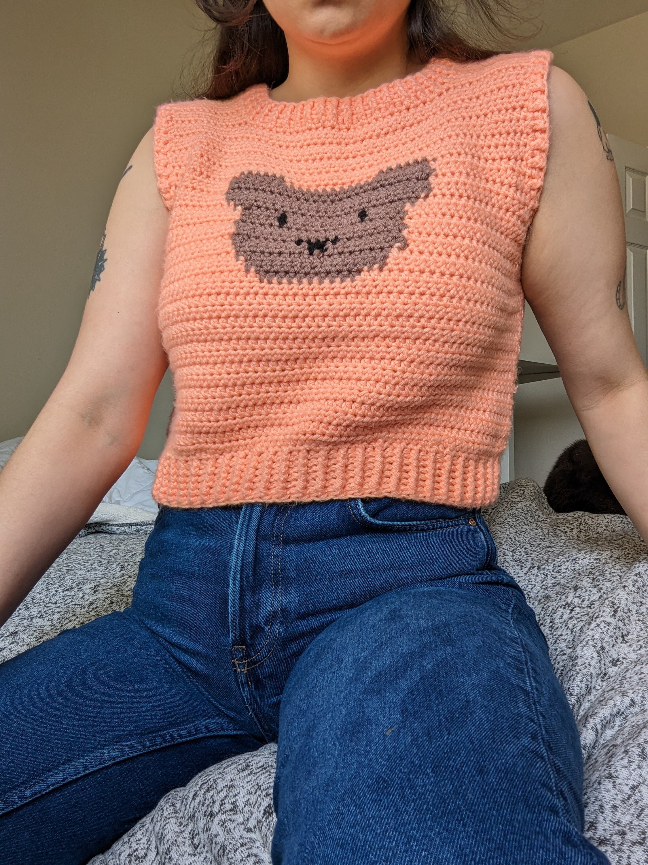 Teddy Sweater Vest Crochet Pattern - Etsy