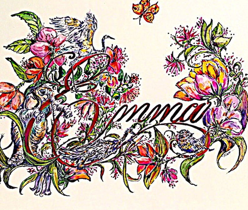 Name Art Examples Personalized Names Created Individually Etsy