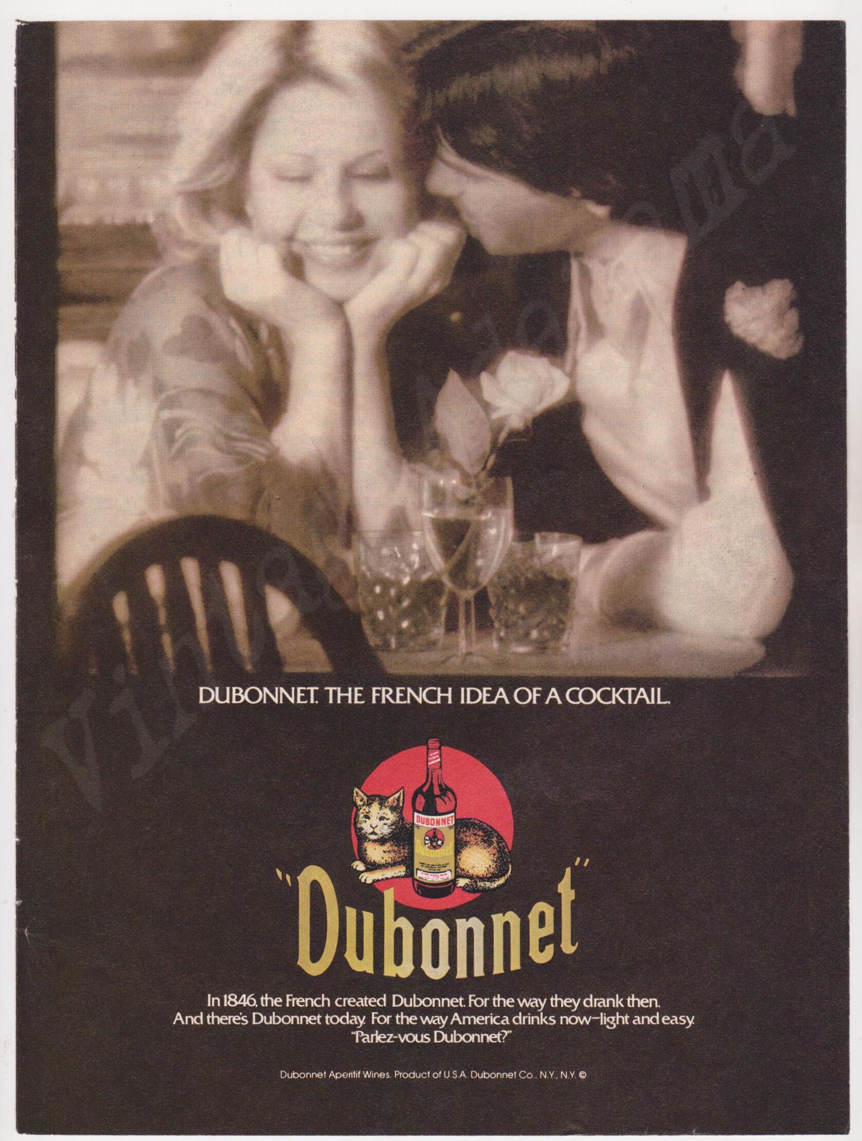 DUBONNET APERITIF WINE Original 1978 Vintage Color Print Advertisement ...