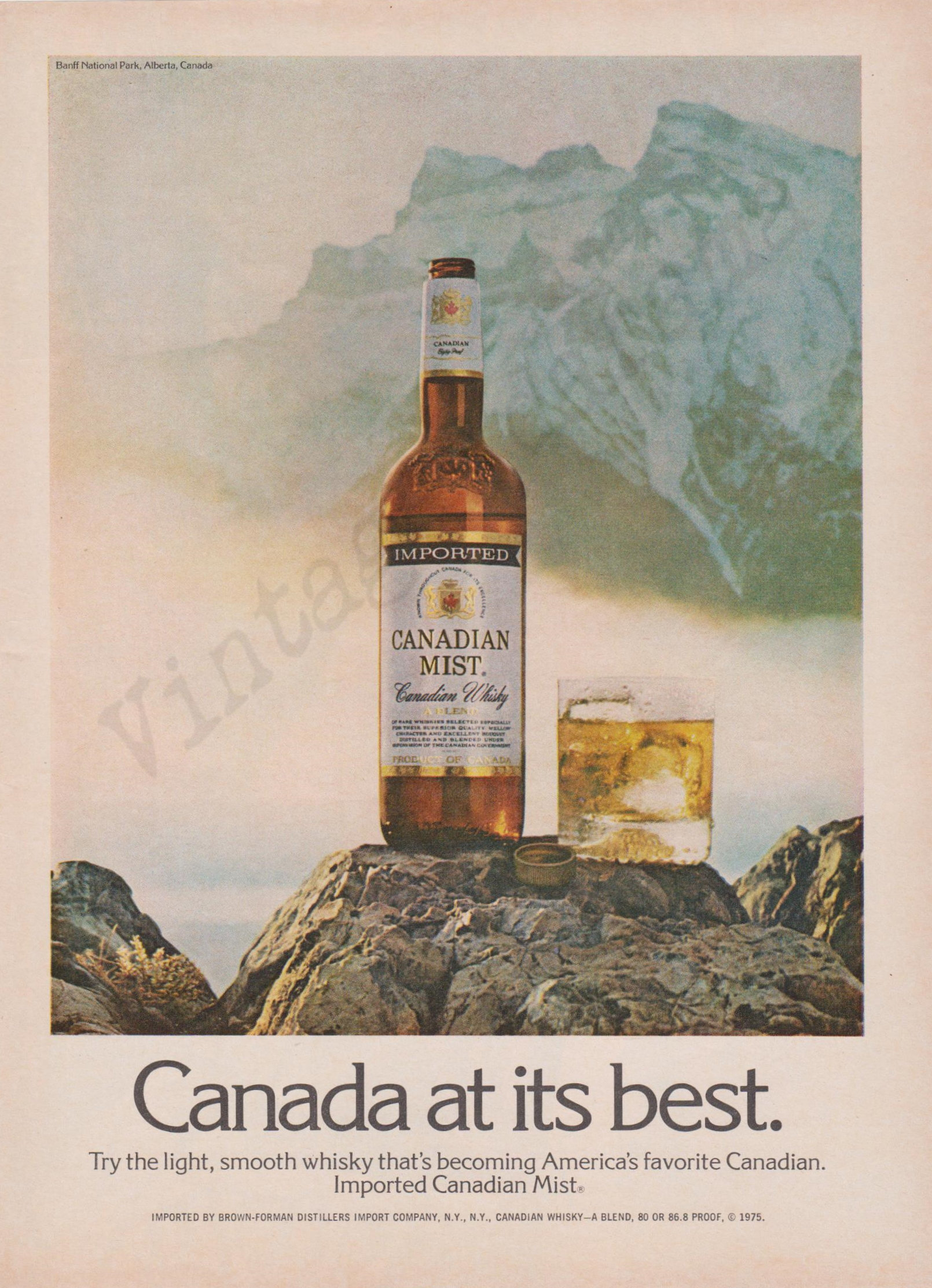 CANADIAN MIST WHISKY Original 1975 Vintage Color Print - Etsy