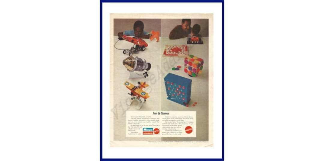 MONOGRAM MODEL KITS Mattel Toys Original 1970 Vintage Extra Large ...