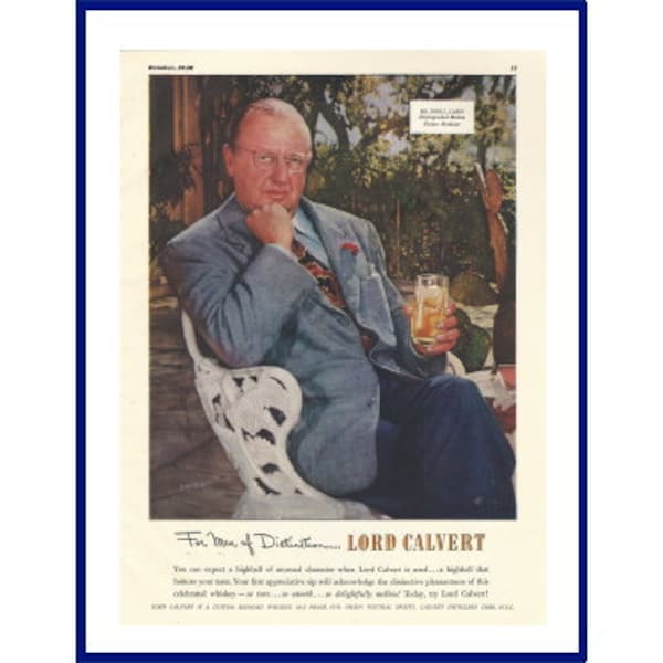 Calvert Whiskey - Etsy