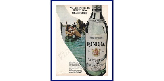 RONRICO PUERTO RICAN Rum Original 1979 Vintage Color Print - Etsy