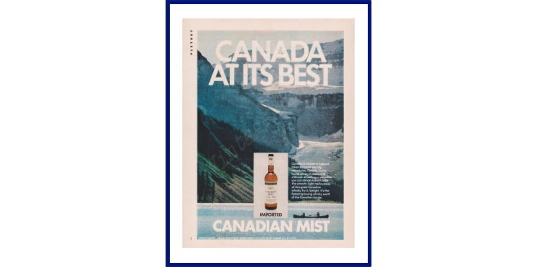 CANADIAN MIST WHISKY Original 1972 Vintage Color Print Advertisement ...