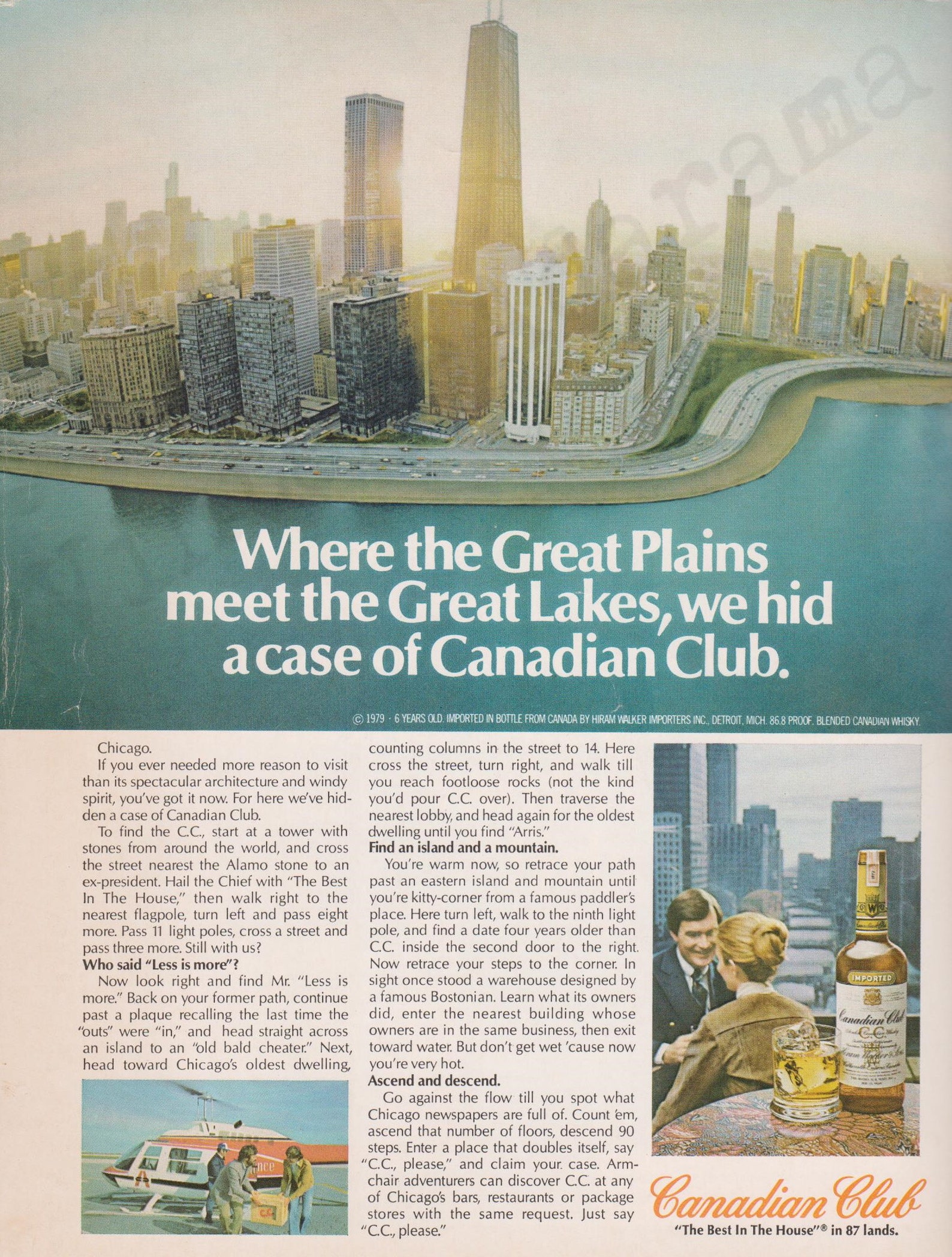 CANADIAN CLUB WHISKY Original 1979 Vintage Print Advertisement - Etsy