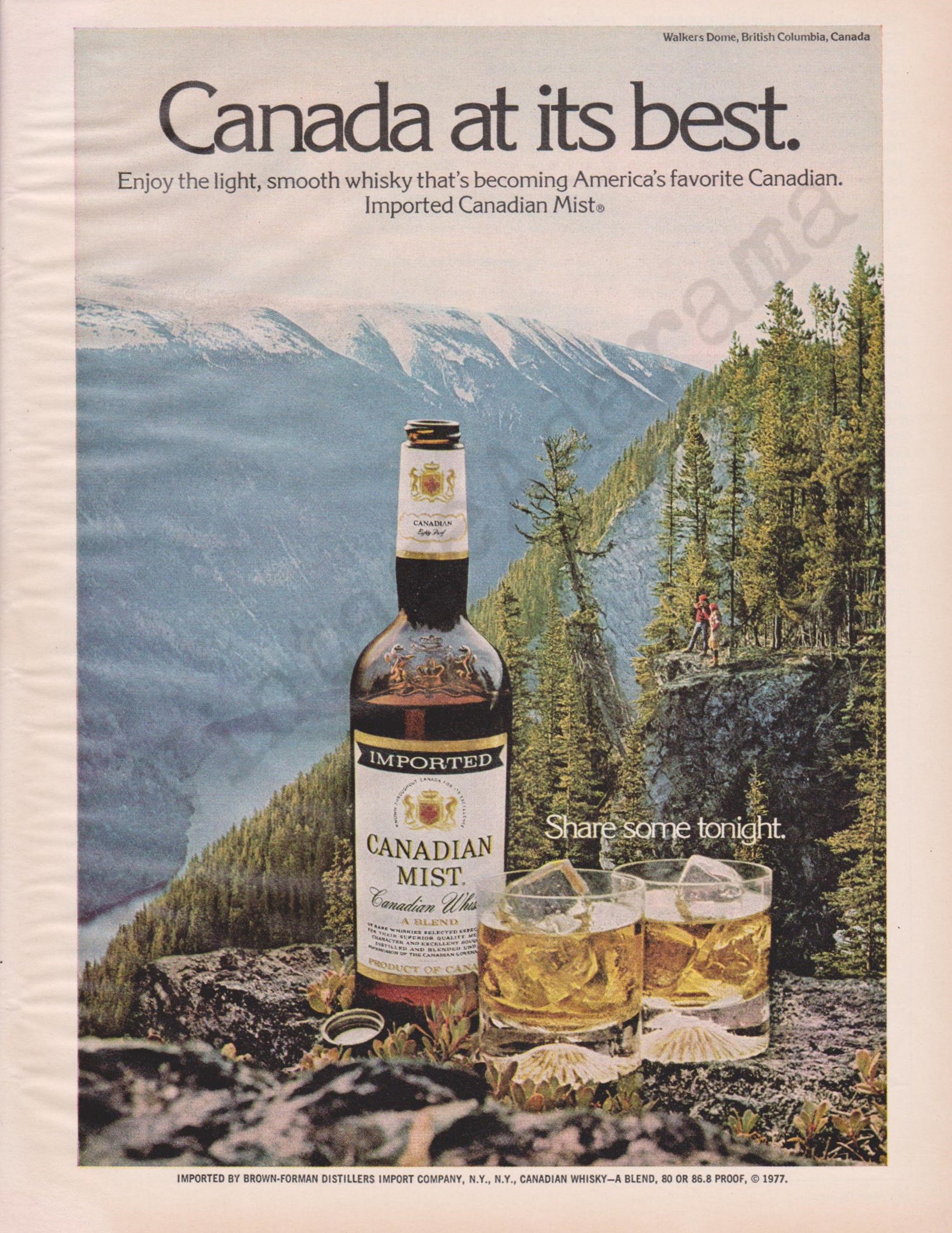 CANADIAN MIST WHISKY Original 1978 Vintage Color Print - Etsy