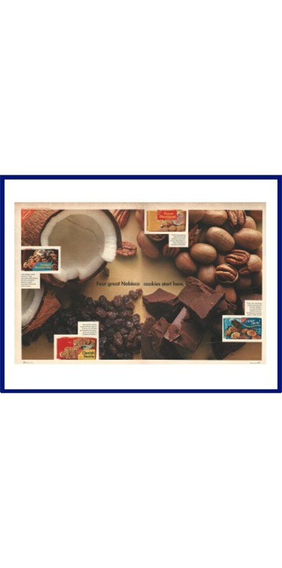 NABISCO COOKIES Original 1967 Vintage Extra Large Color Print - Etsy