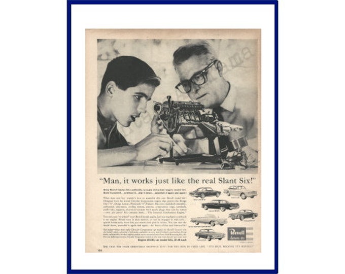 REVELL MODEL KITS Original 1961 Vintage Extra Large Print Advertisement ...