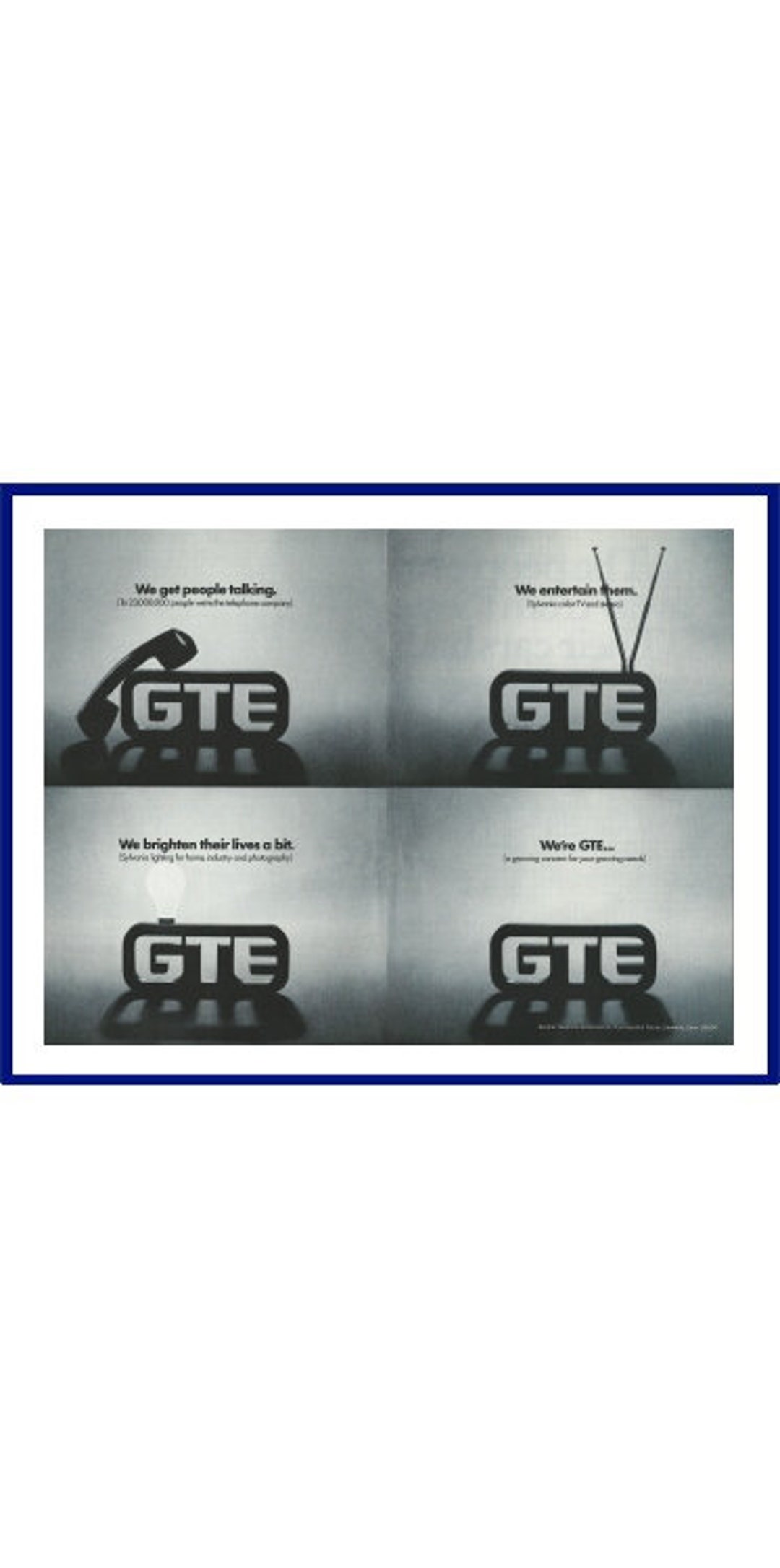 GTE / General Telephone & Electronics / Sylvania Original 1973 Vintage ...